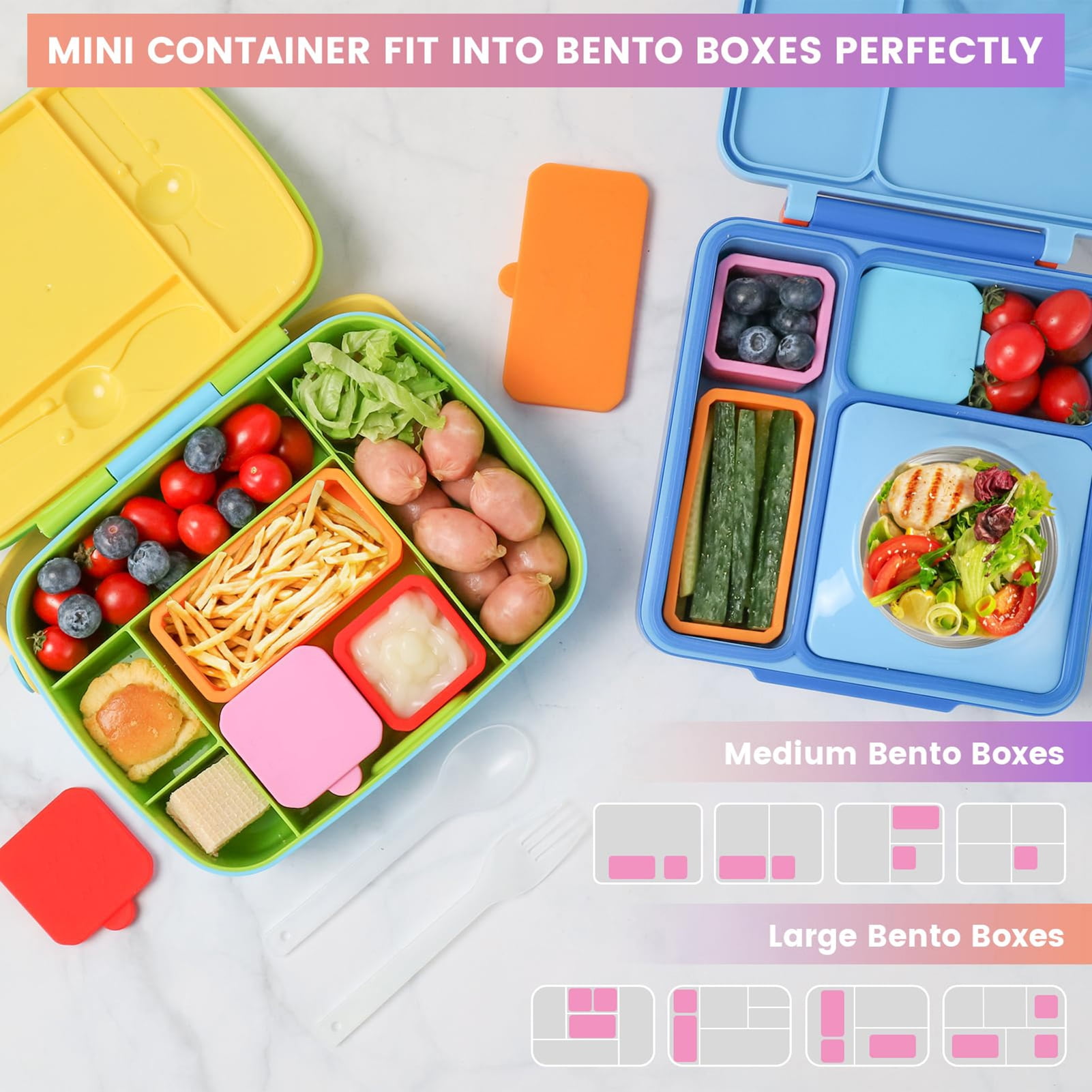 Sunsanly Silicone Salad Dressing Containers 2pcs Reusable Salad ...