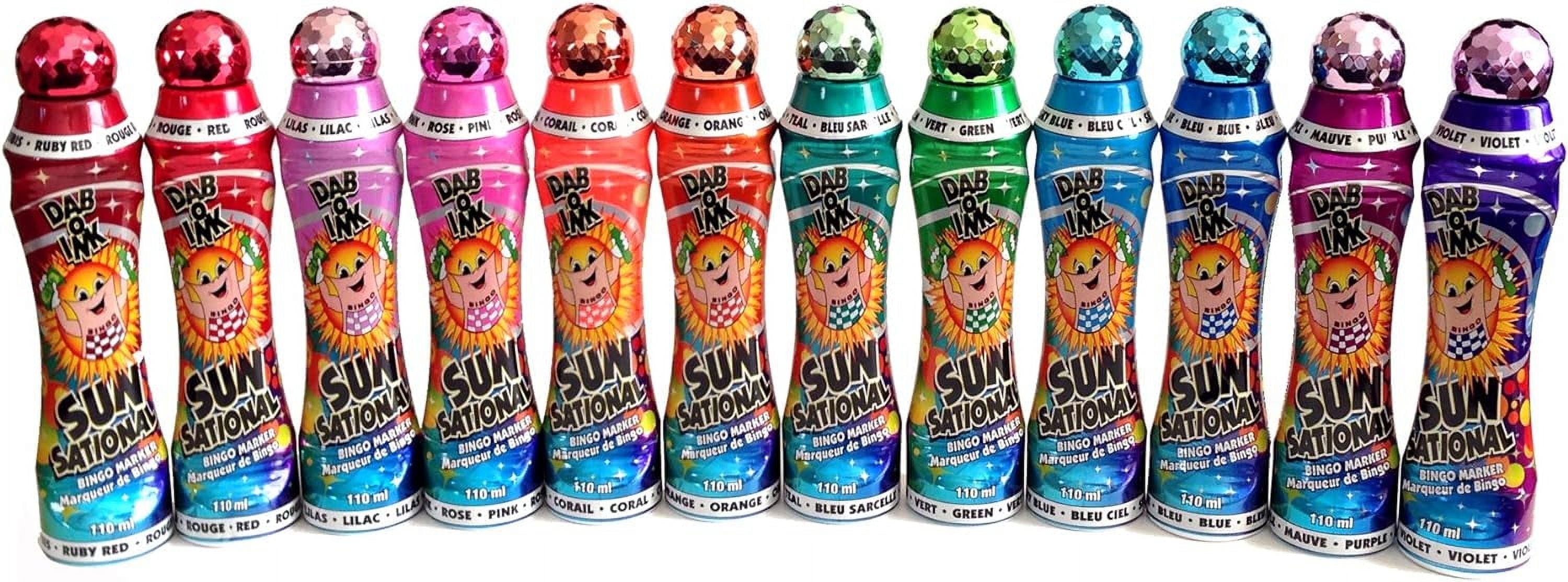 Sunsational, Bingo Daubers, 4oz, 12 Mixed Neon Colors - Walmart.com