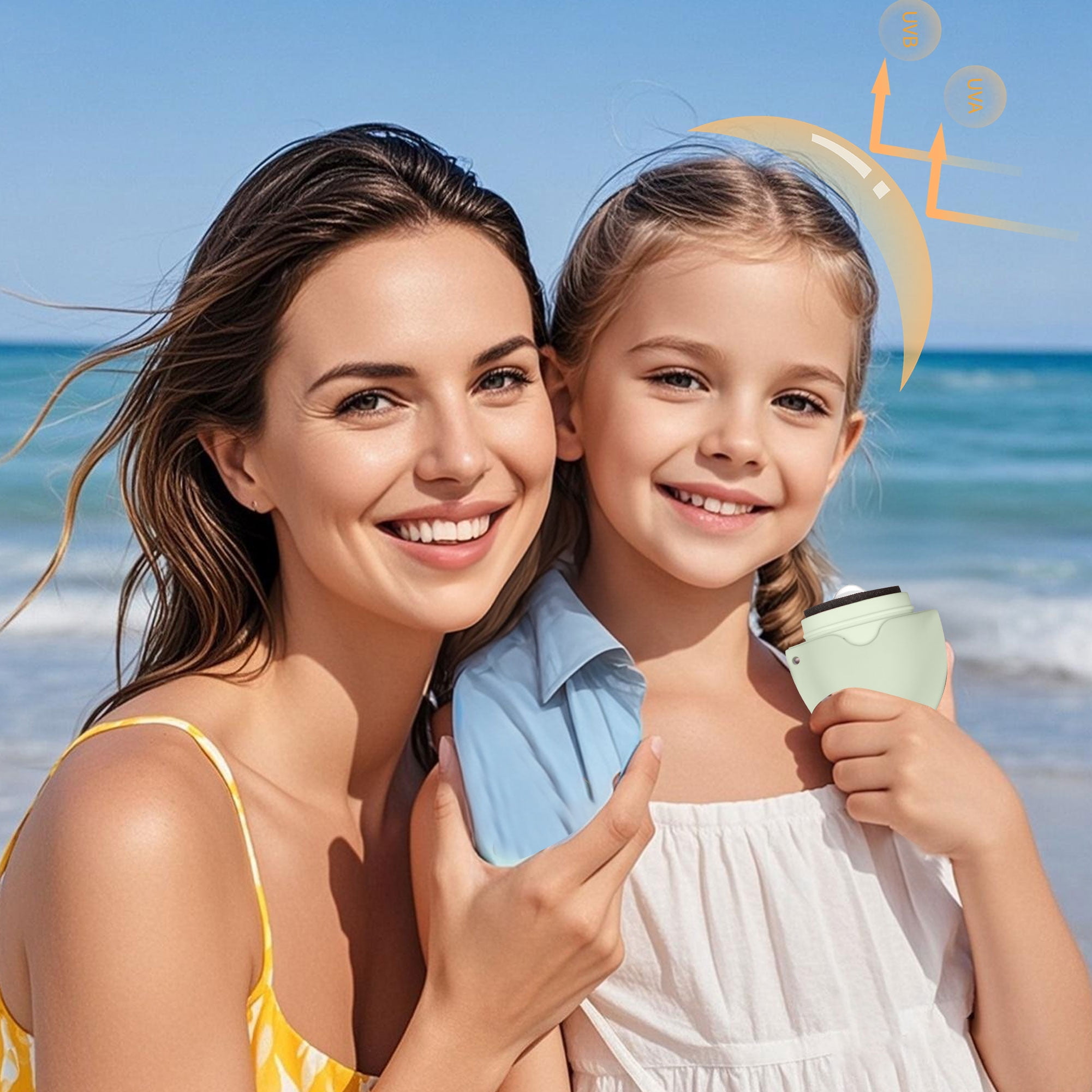 Sunscreen Applicator Free Refillable Roll on Sponge Suncream Lotion Sun ...