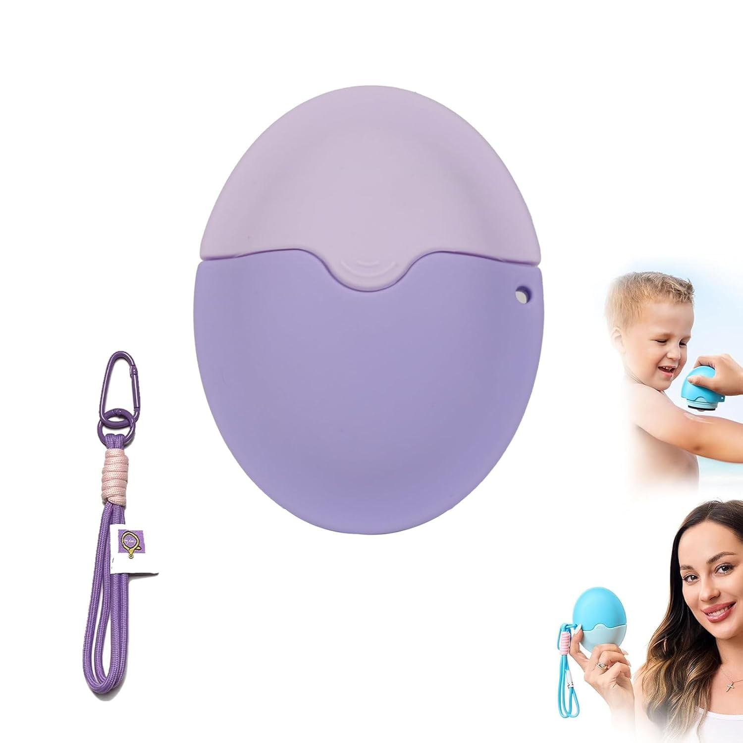 Sunscreen Applicator - Portable - BPA-Free Refillable Roll on Sponge ...