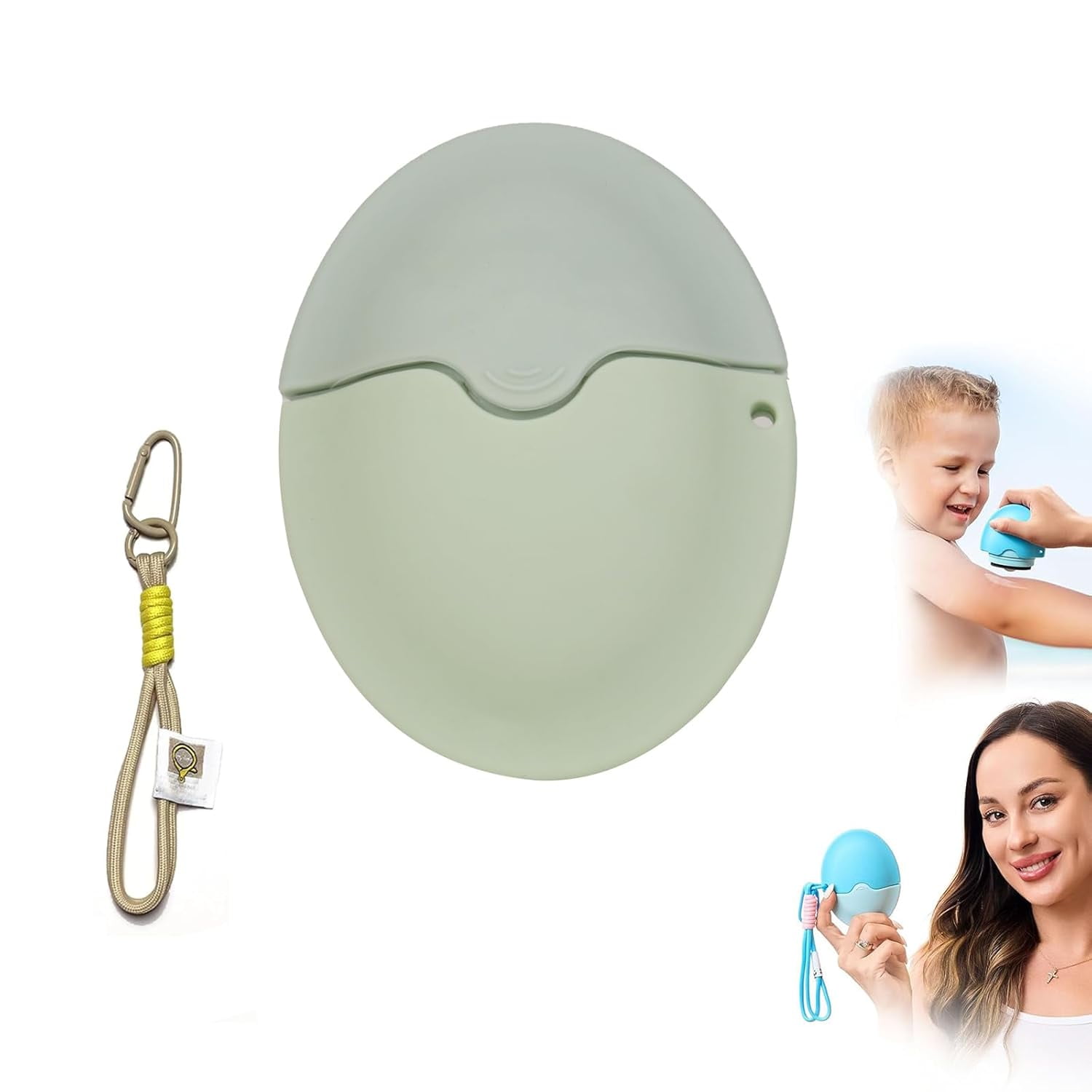 Sunscreen Applicator - Portable - BPA-Free Refillable Roll on Sponge ...