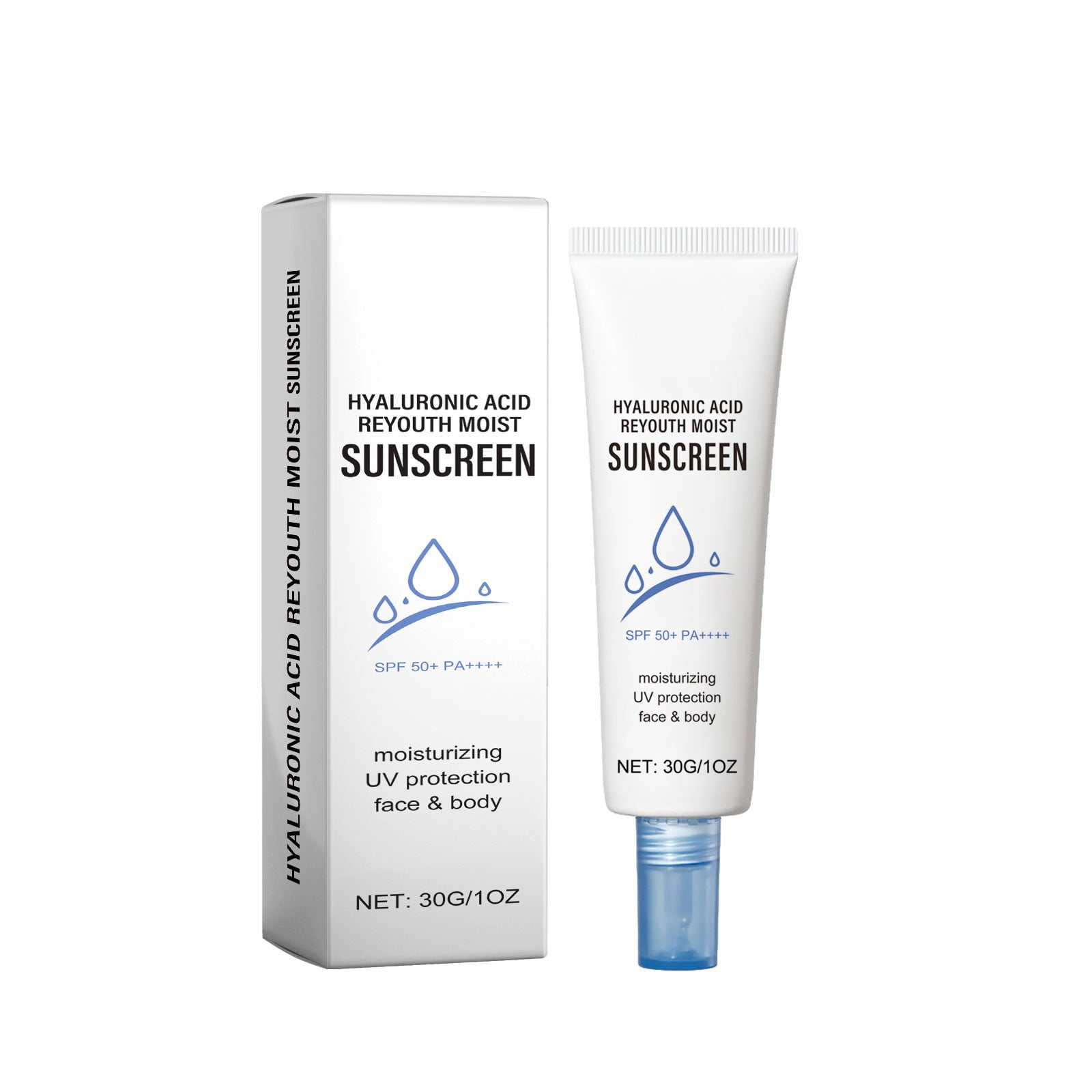 Sunscreen Cream Moisturizing No White-Residue SPF 50 Face Body ...