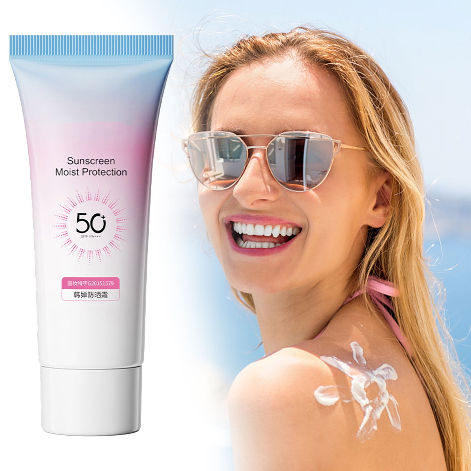 Sunscreen Isolation Sunscreen Milk Sweat Moist Refreshing Not Greasy Natural Ingredients ...