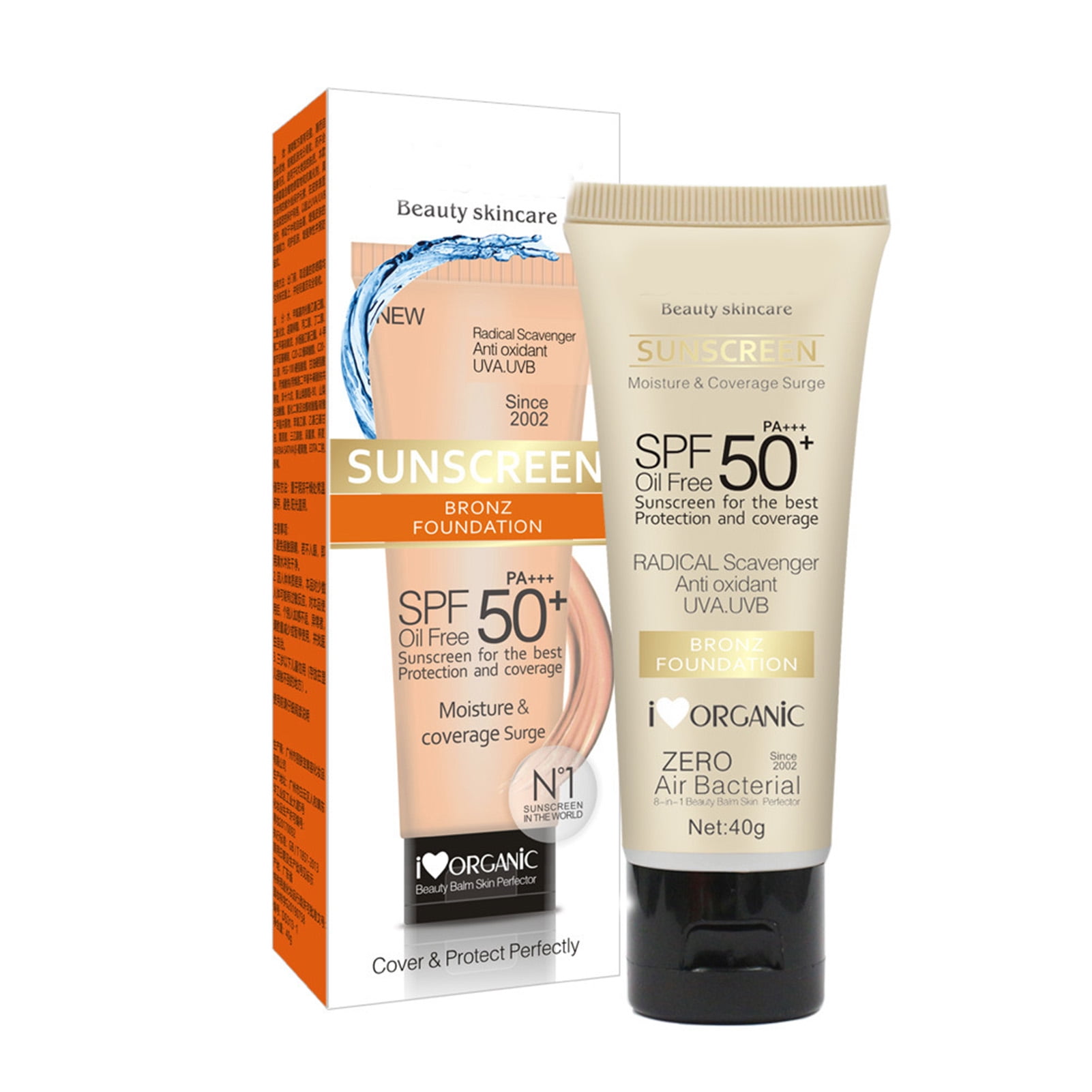 Sunscreen Moisturizing Waterproof Sweatproof Refreshing Sunblock Cream ...