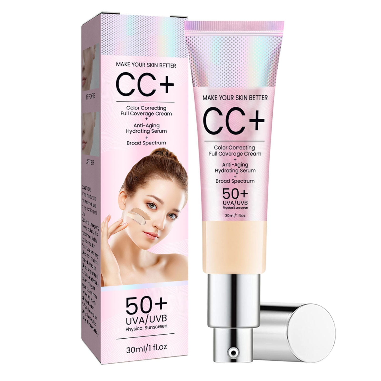 Sunscreen Natural Concealer Waterproof No Makeup Moisturizing ...
