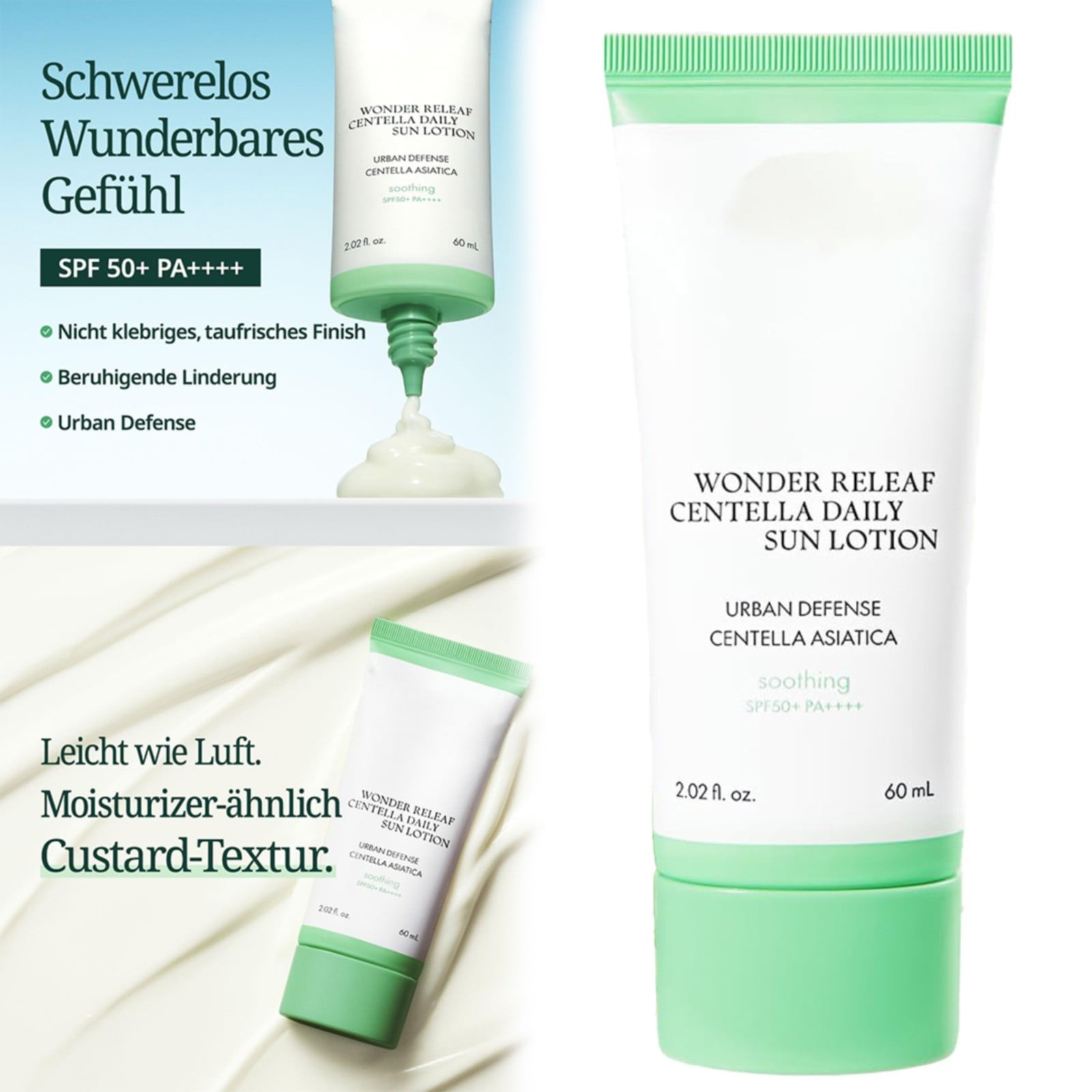 Sunscreen Release Centella Daily Lotion 50+PA++++White Printing ...