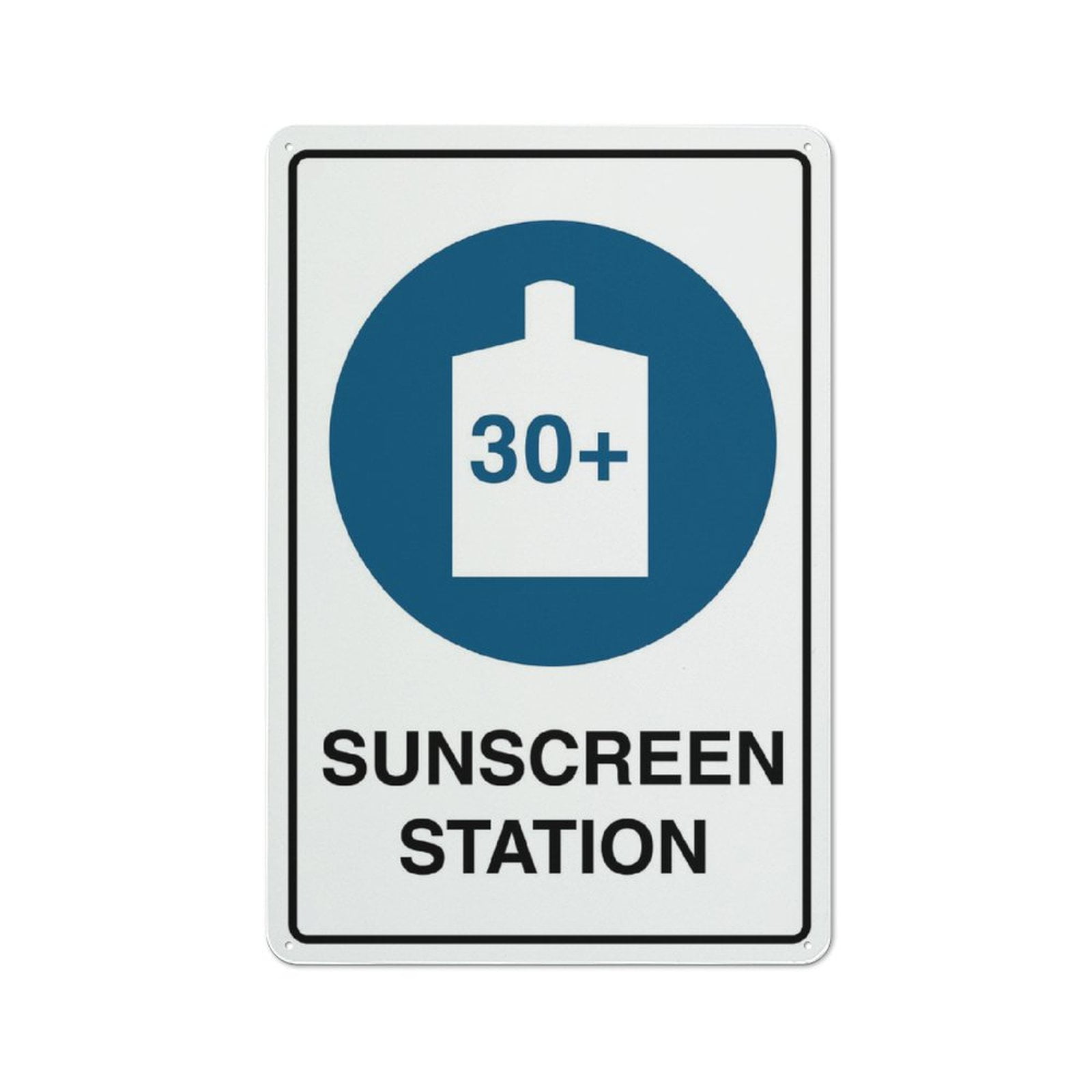 Sunscreen Station Sign Signs Outdoor, Uv Printed Aluminum 12 X 8 In ...