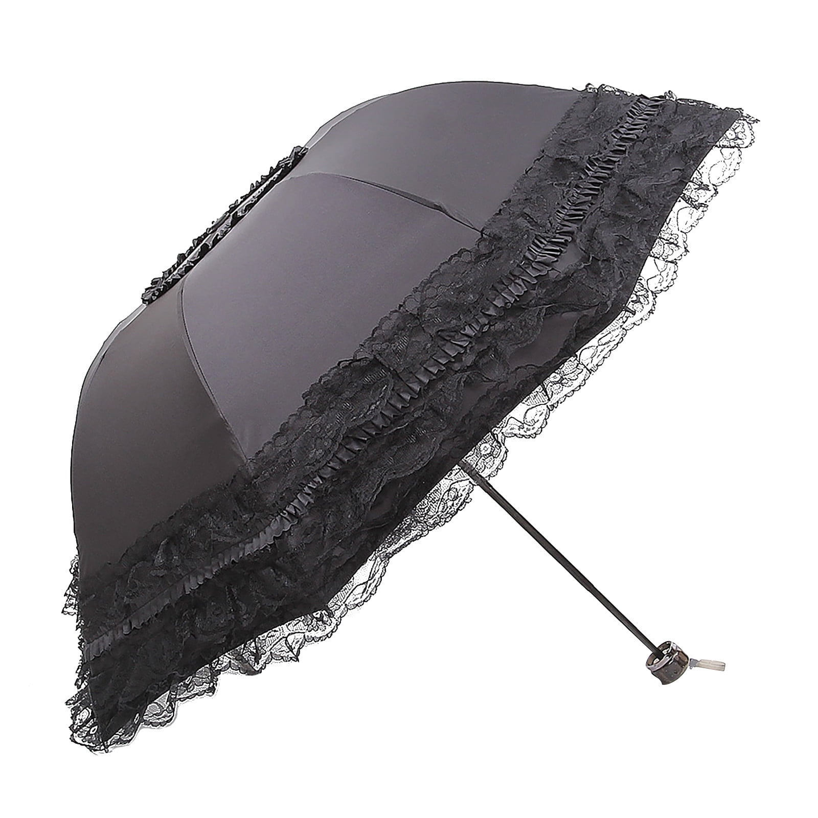 Sunscreen Sun Umbrella - Sun and Rain Umbrella, Five Layer Lace ...