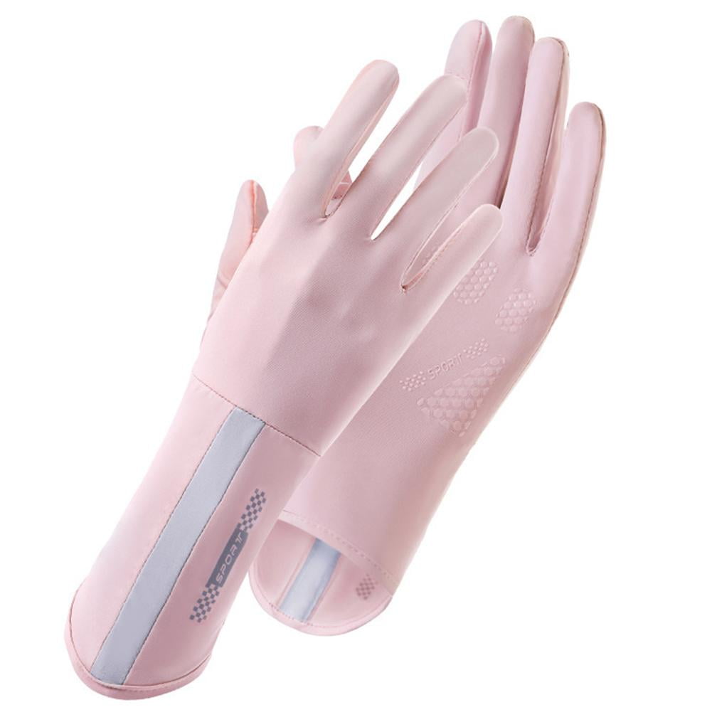 Sunscreen gloves Thin Ice Silk Women's For Women and Men Driving Electric Motorcycles UV Slip ...