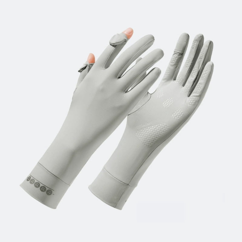 Sunscreen gloves for summer female drivers, ice silk drivers, outdoor ...