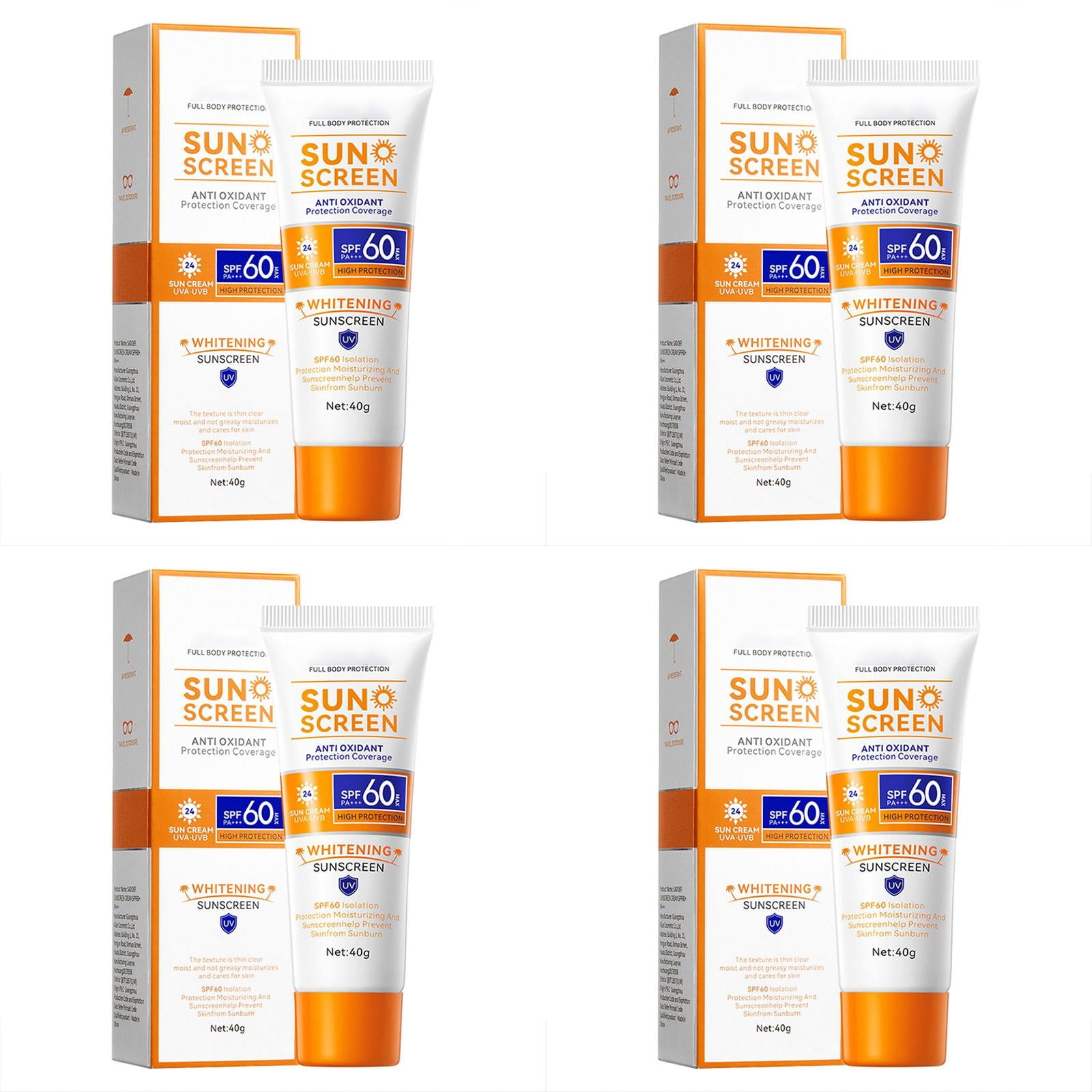 SunscreenSPF60+ Long Term Against Sunburn Aging Moisturizer Natural ...