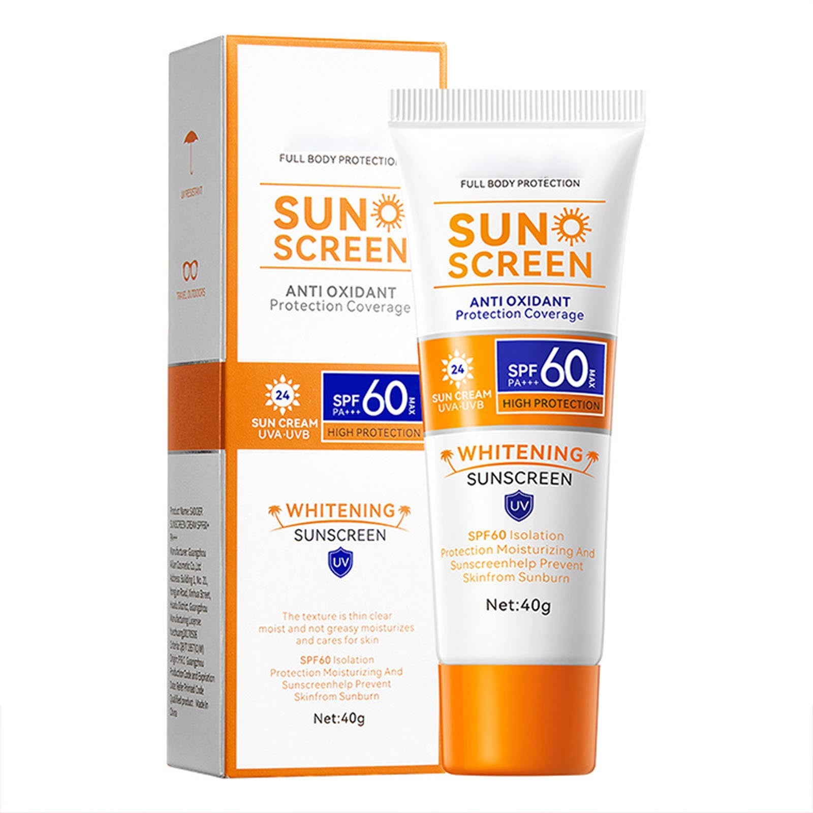 SunscreenSPF60+ Long Term UVB Against Sunburn Anti Aging Moisturizer ...