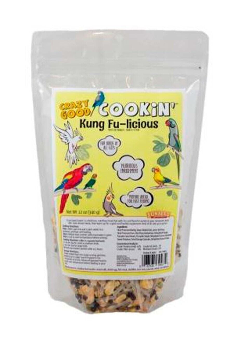 Sunseed Crazy Good Cookin' Treat for Parakeets, Parrots, & All Birds ...