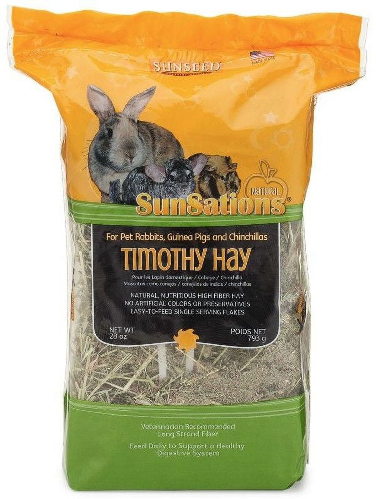 Sunseed SunSations Natural Timothy Hay [Small Pet, Foods] 28 oz ...
