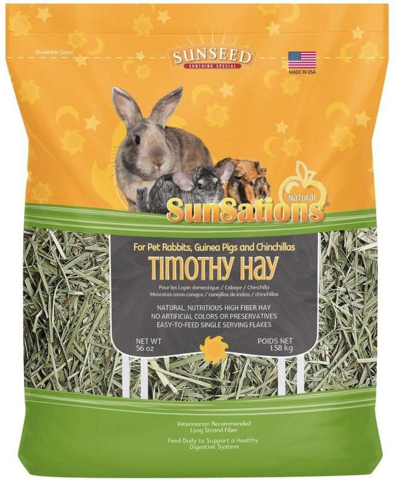 Sunseed SunSations Natural Timothy Hay [Small Pet, Foods] 56 oz ...