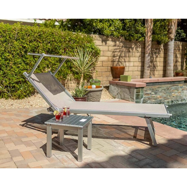SunsenseDesign Outdoor Patio Chaise Lounge/Sunbed, Poolside Furniture ...