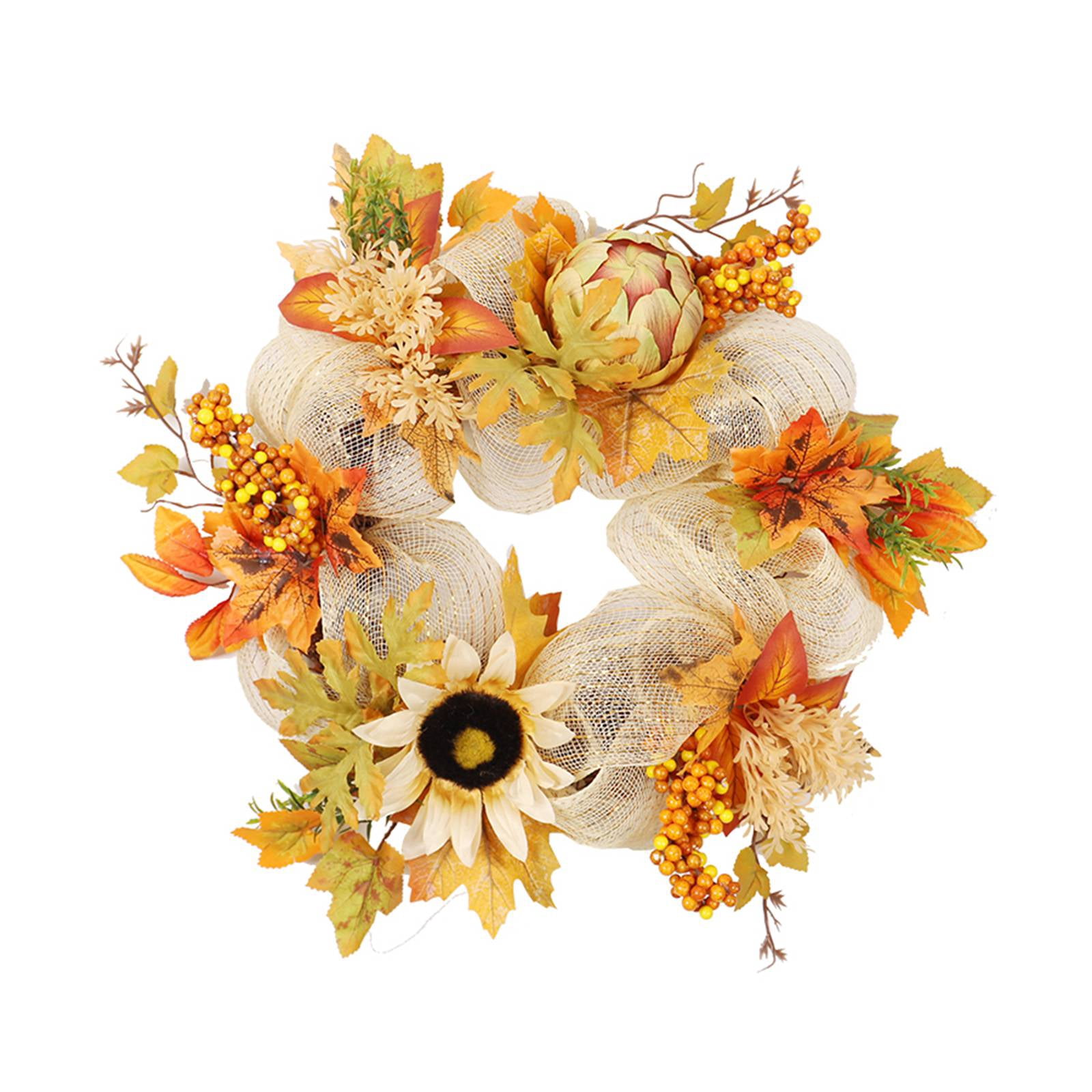 Sunsent Autumn Wreath Halloween Harvest Festival Decor Autumn Harvest ...