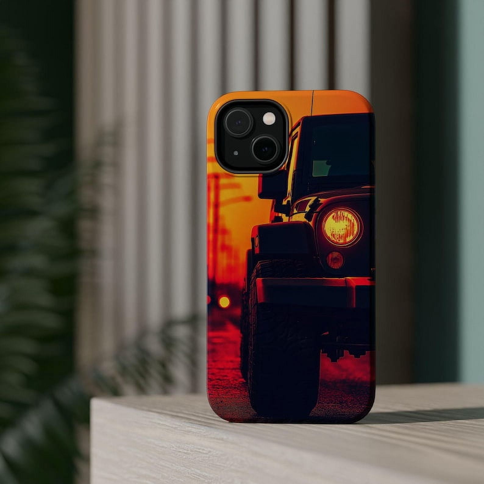 Sunset 4x4 Jeeper Case iPhone 11 12 13 14 15 16 Pro Max Bright ...