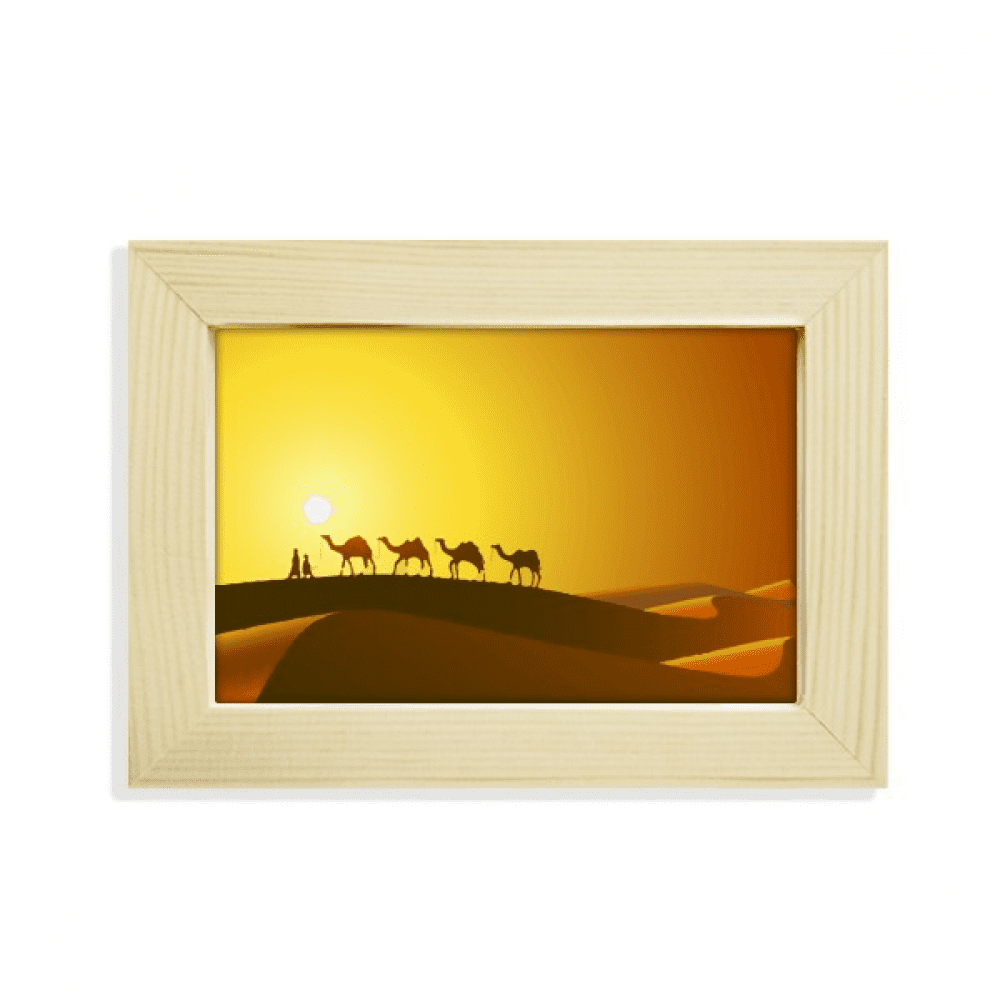Sunset All the Way to the Silk Road Camel Desert Desktop Decorate Photo ...