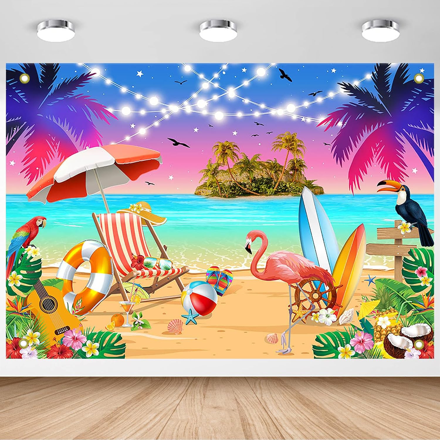 Sunset Backdrop for Photoshoot Hawaiian Beach Scene Photo Background ...