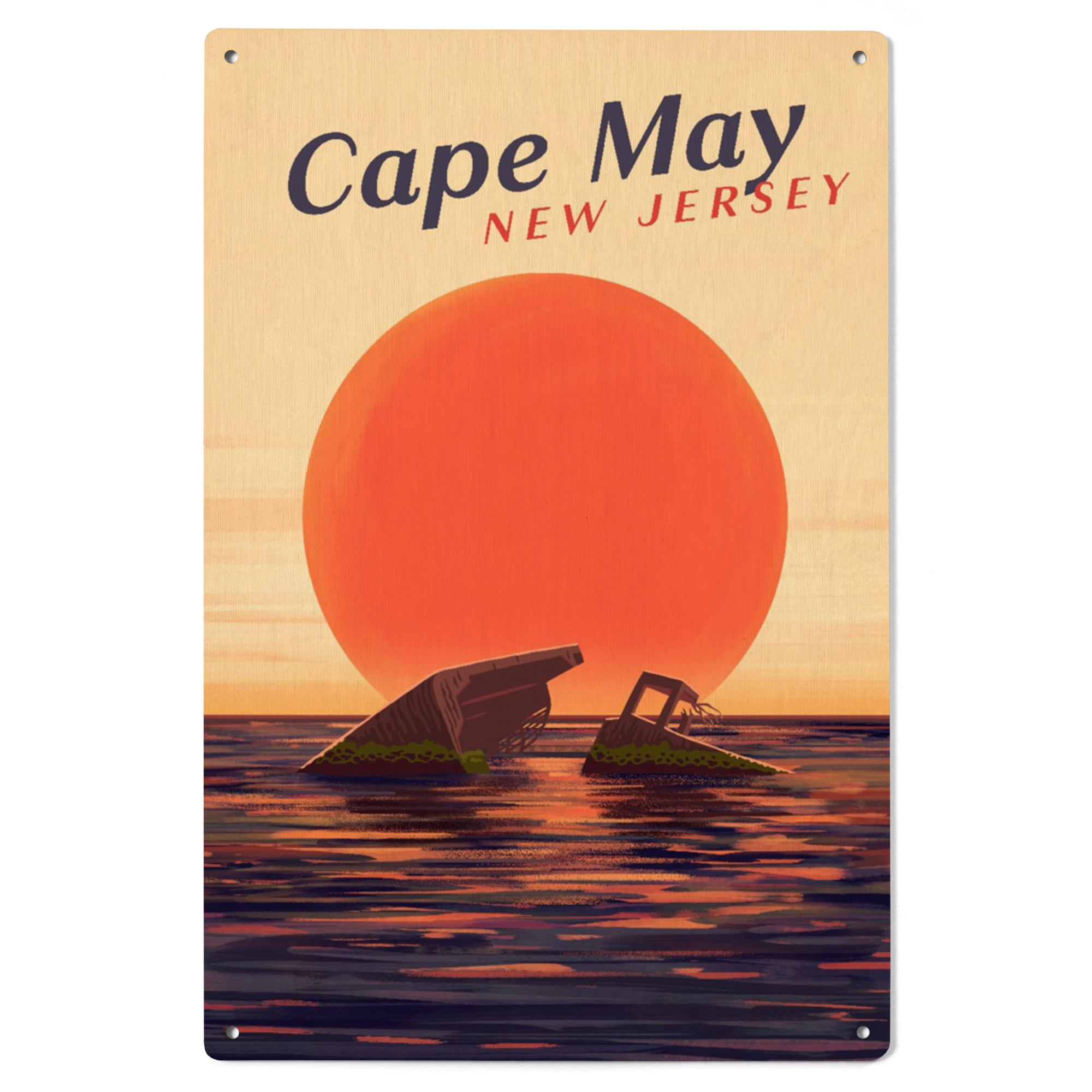 Sunset Beach, New Jersey, Sunken Ship, Coastal, Sunset, Surf City, Long ...