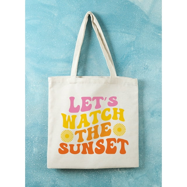 Sunset Beach Tote – Groovy Bag for School or Beach, Kids or Adults ...