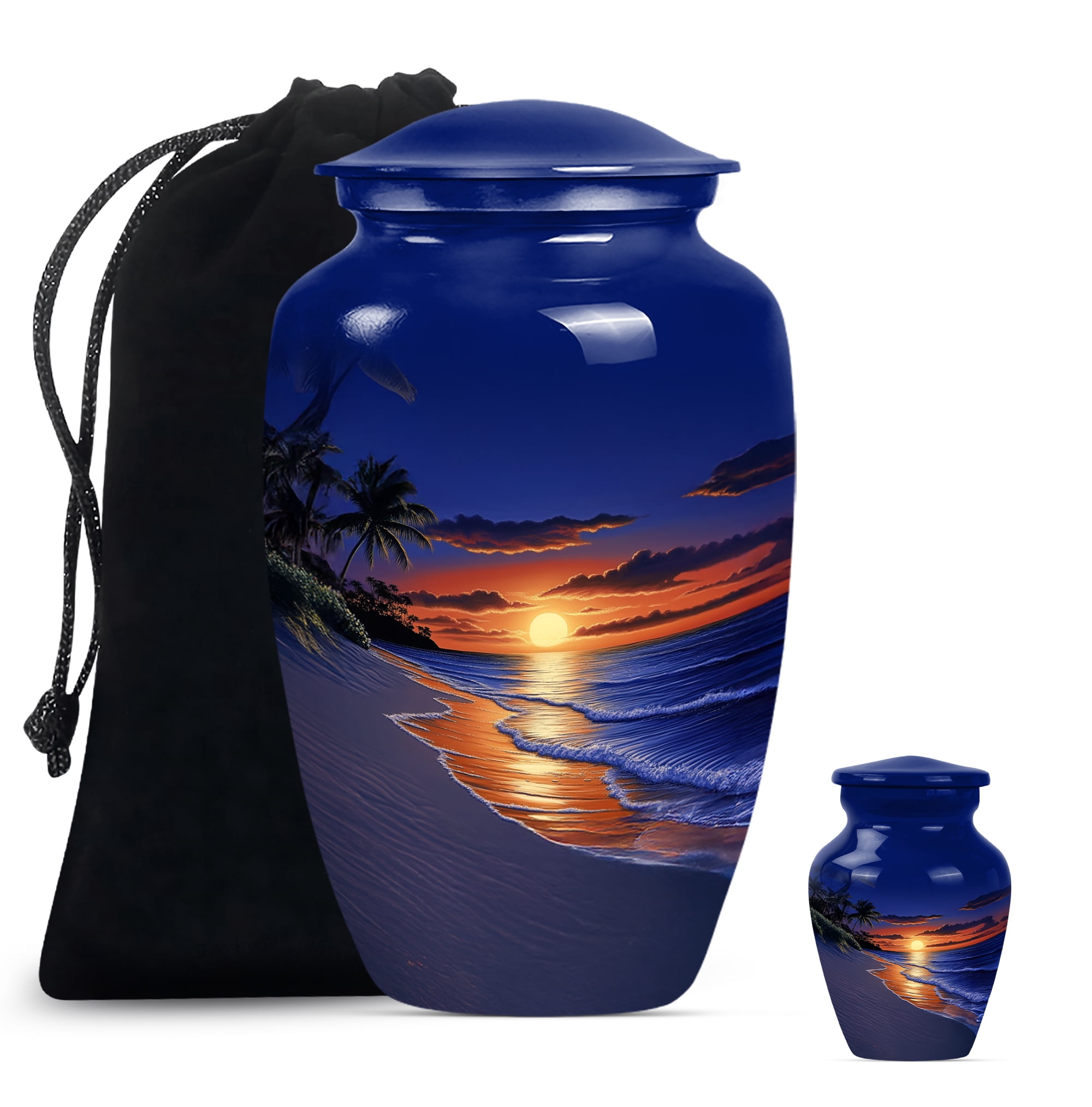 Sunset Beach Urn, Human Urns for Ashes, Small Urn for Ashes for Women ...