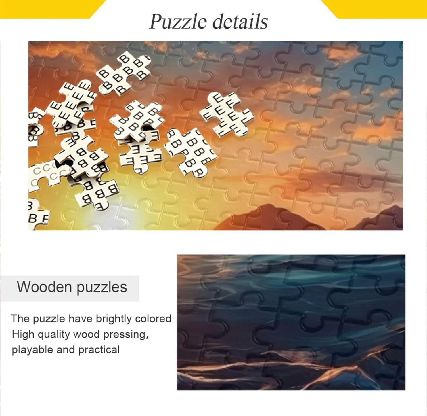 Sunset Beach Wooden Jigsaw Puzzles, Intellectual Entertainment ...