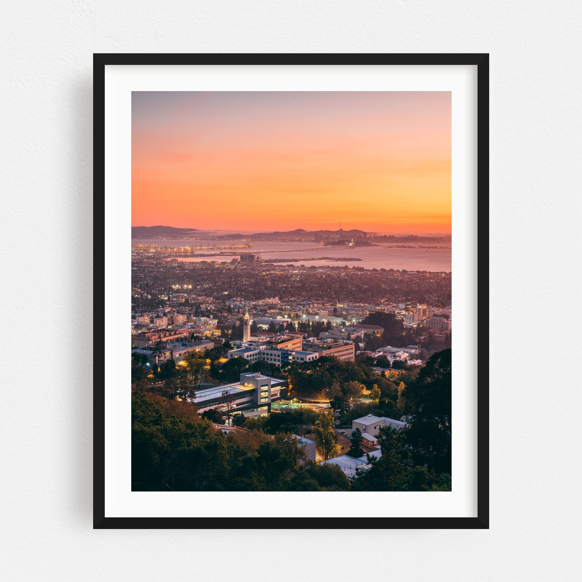 Sunset over Berkeley 01 - Berkeley California Photography City Sunset ...
