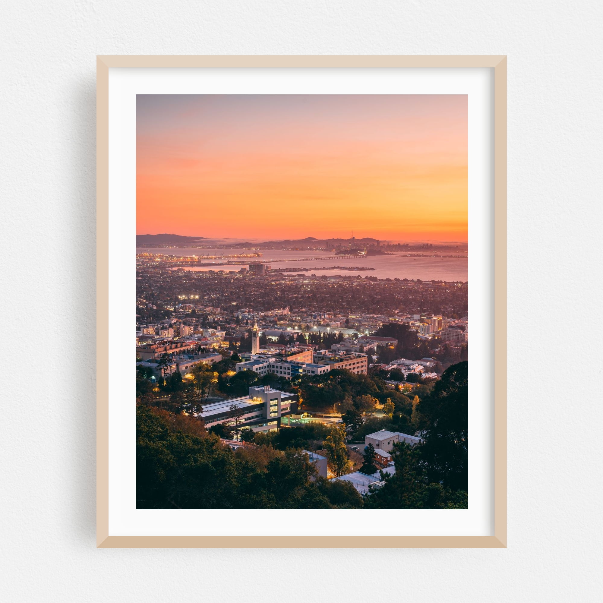 Sunset over Berkeley 01 - Berkeley California Photography City Sunset ...