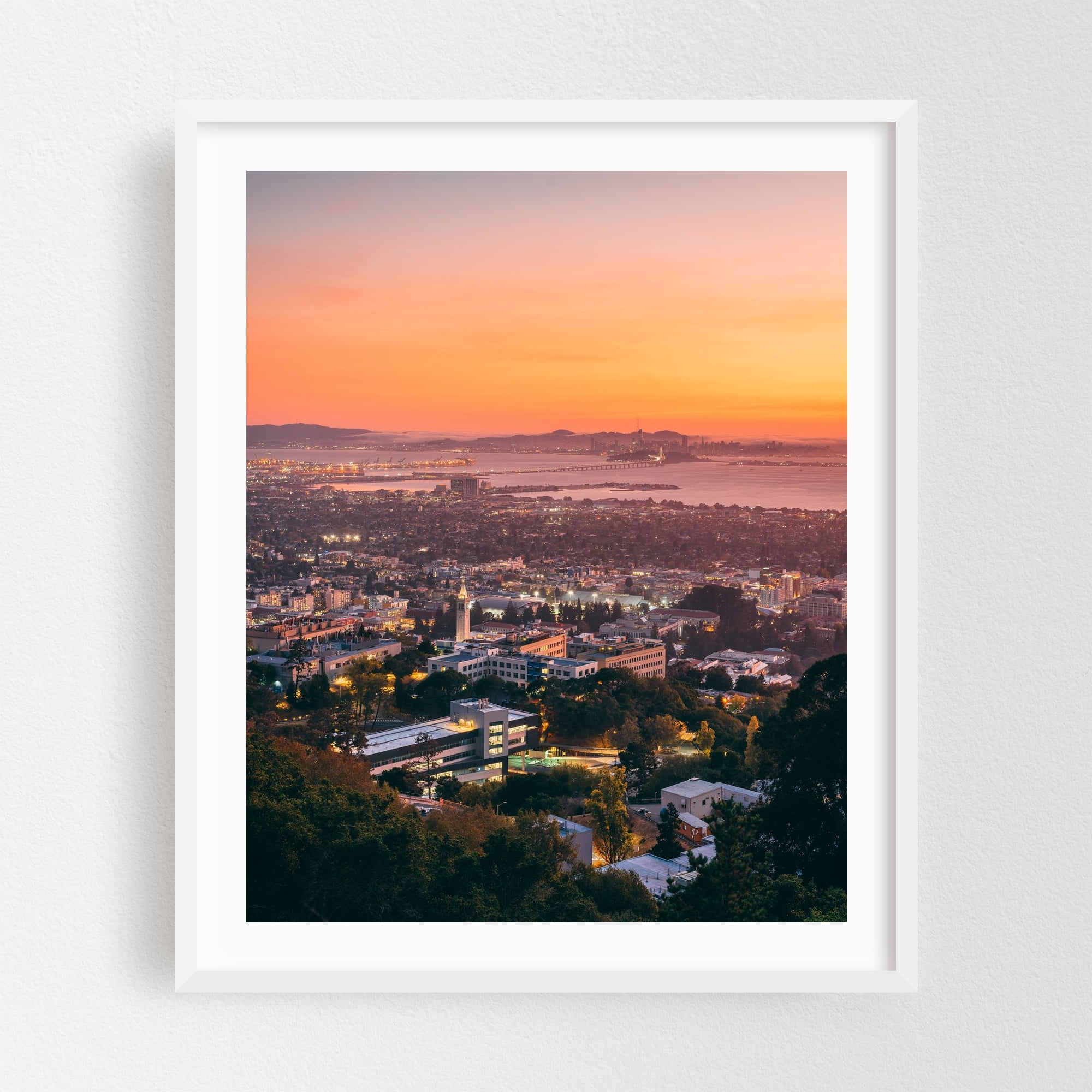 Sunset over Berkeley 01 - Berkeley California Photography City Sunset ...