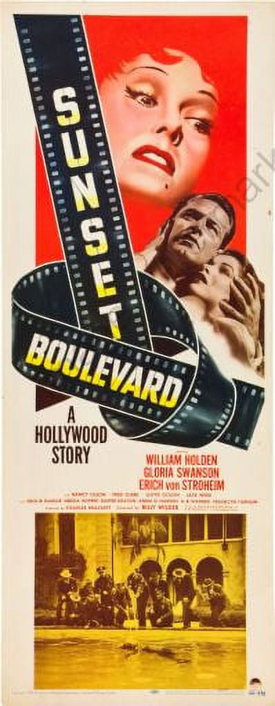 Sunset Boulevard Movie Poster Insert 14inx36in 36cmx92cm Multi-Color ...