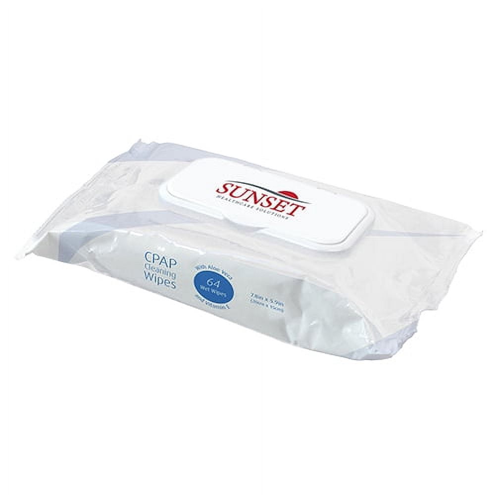 Sunset CPAP Mask Cleaning Wipes - Flow Pack 62 Count - Walmart.com