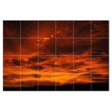 Sunset Ceramic Tile Mural Kitchen Backsplash Bathroom Shower, 401579 ...