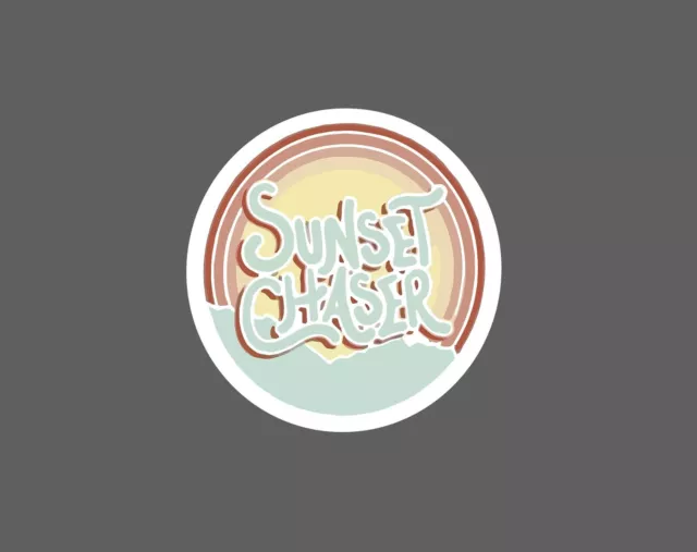 Sunset Chaser Sticker Adventure Waterproof Sticker Phone Decal Water ...