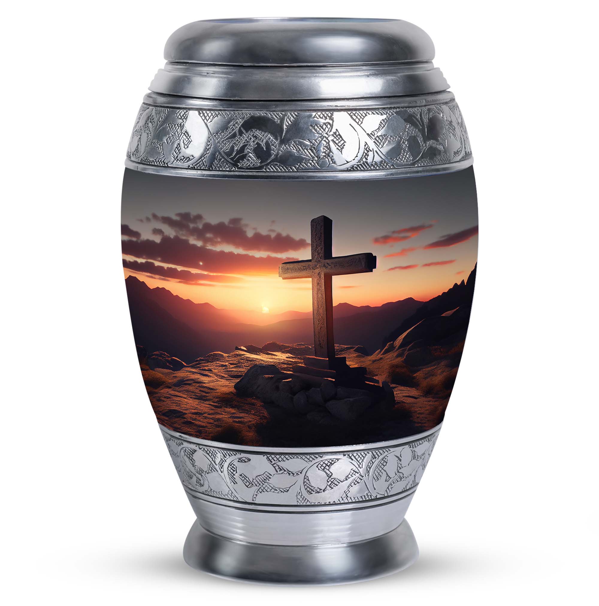 Sunset Christian Mountain Cremation Urns For Women Ashes, Cremation Urn ...