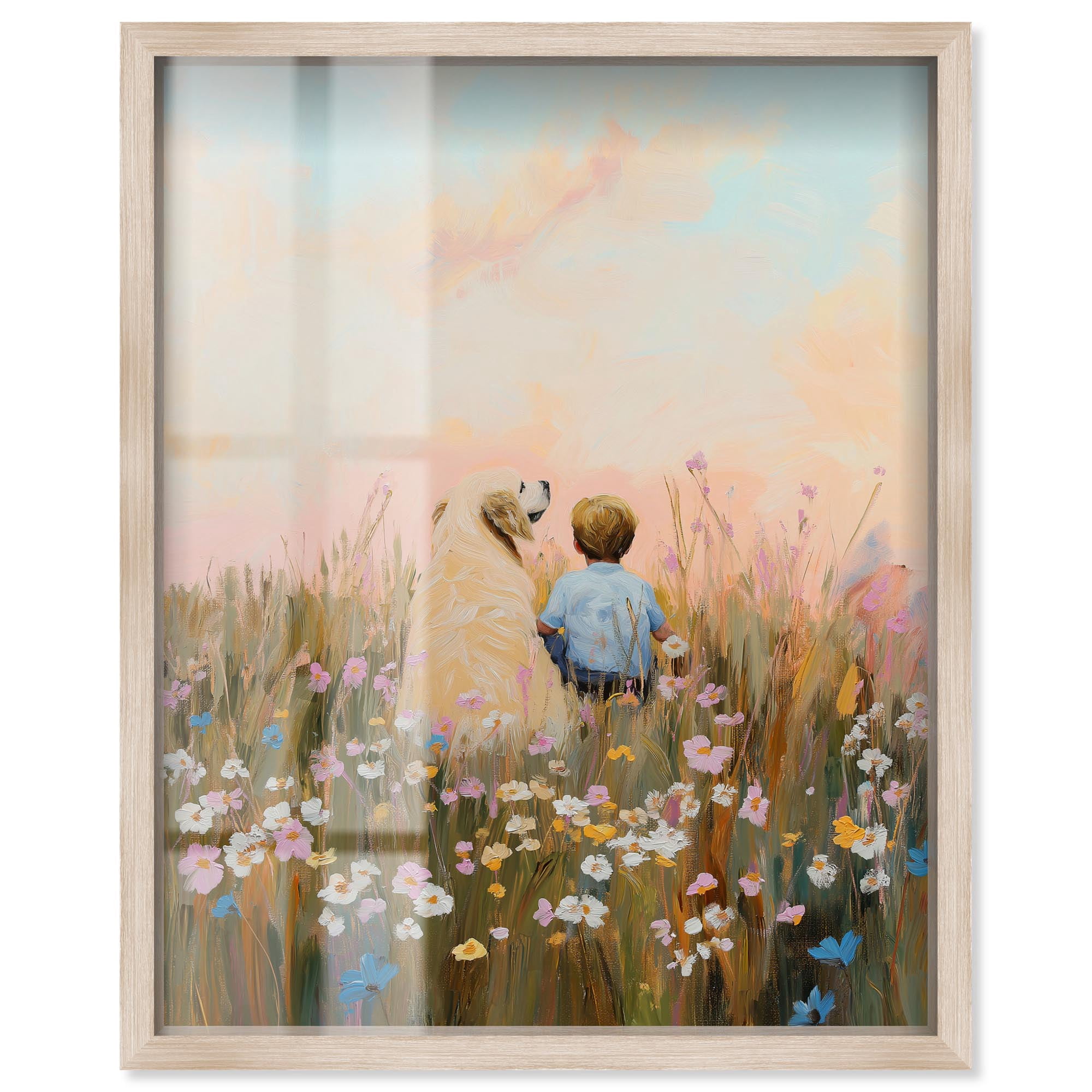 Sunset Companions Shadowbox Print Cute Farmhouse Art by Art Remedy ...