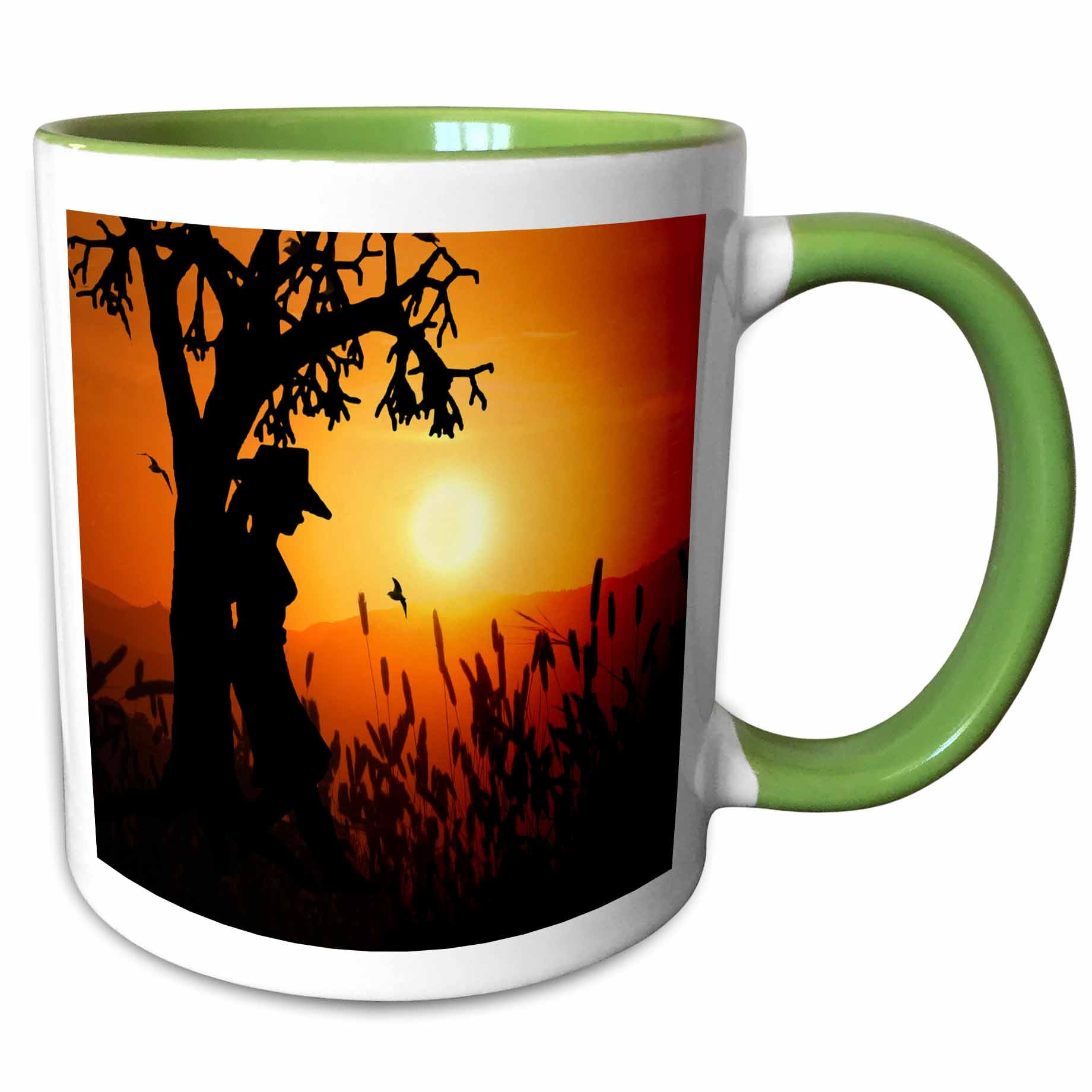 Sunset Cowgirl Western themed for a nice country life feel. 15oz Two ...