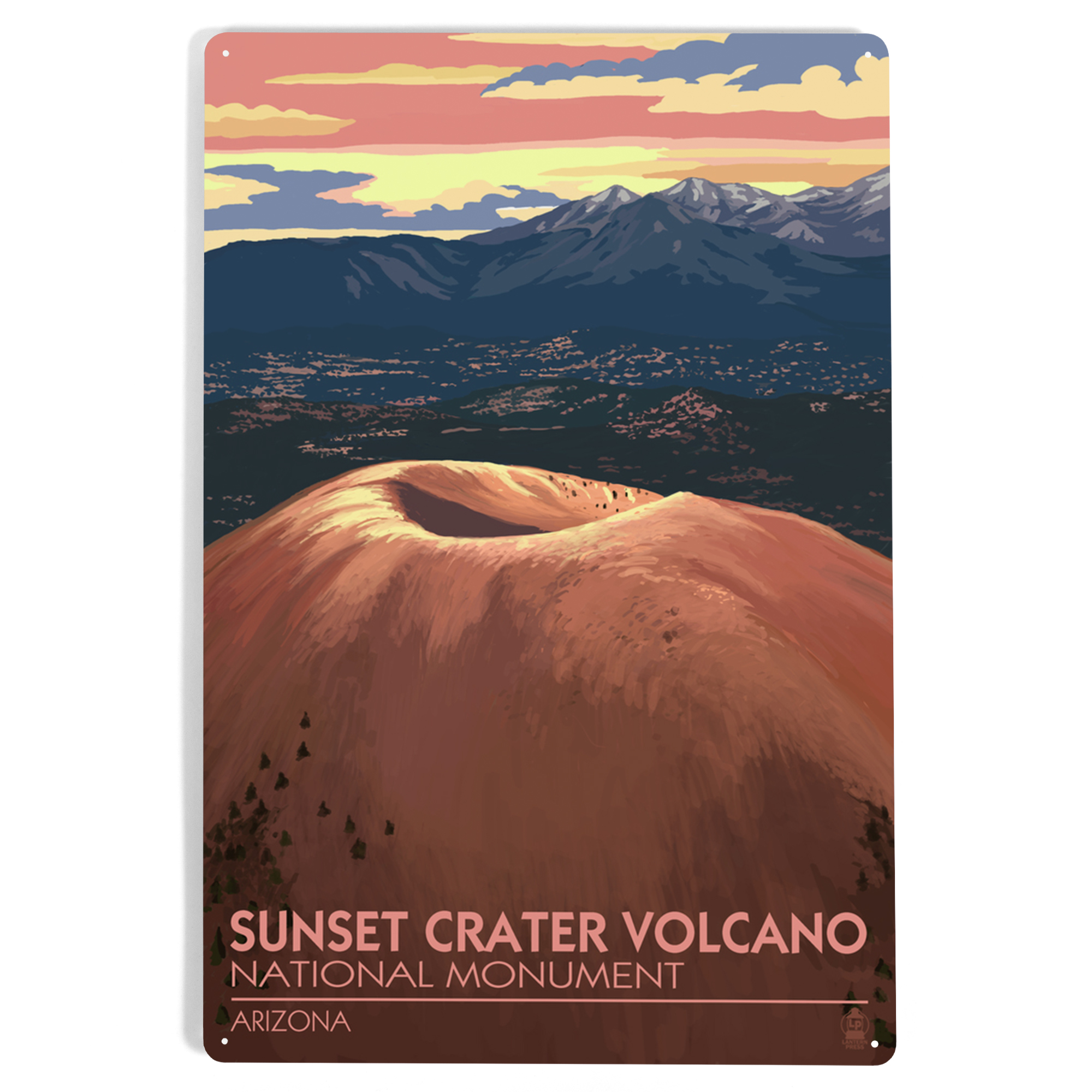Sunset Crater Volcano National Monument, Arizona (12x18 Aluminum Art ...