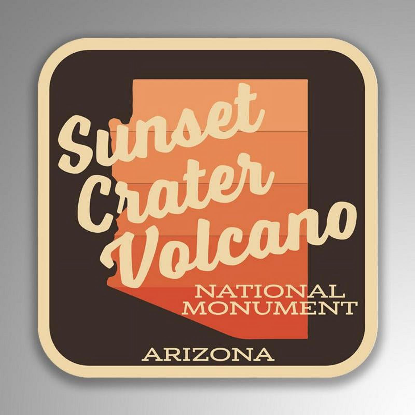 Sunset Crater Volcano National Monument Decal Sticker | 4-Inches By 4 ...