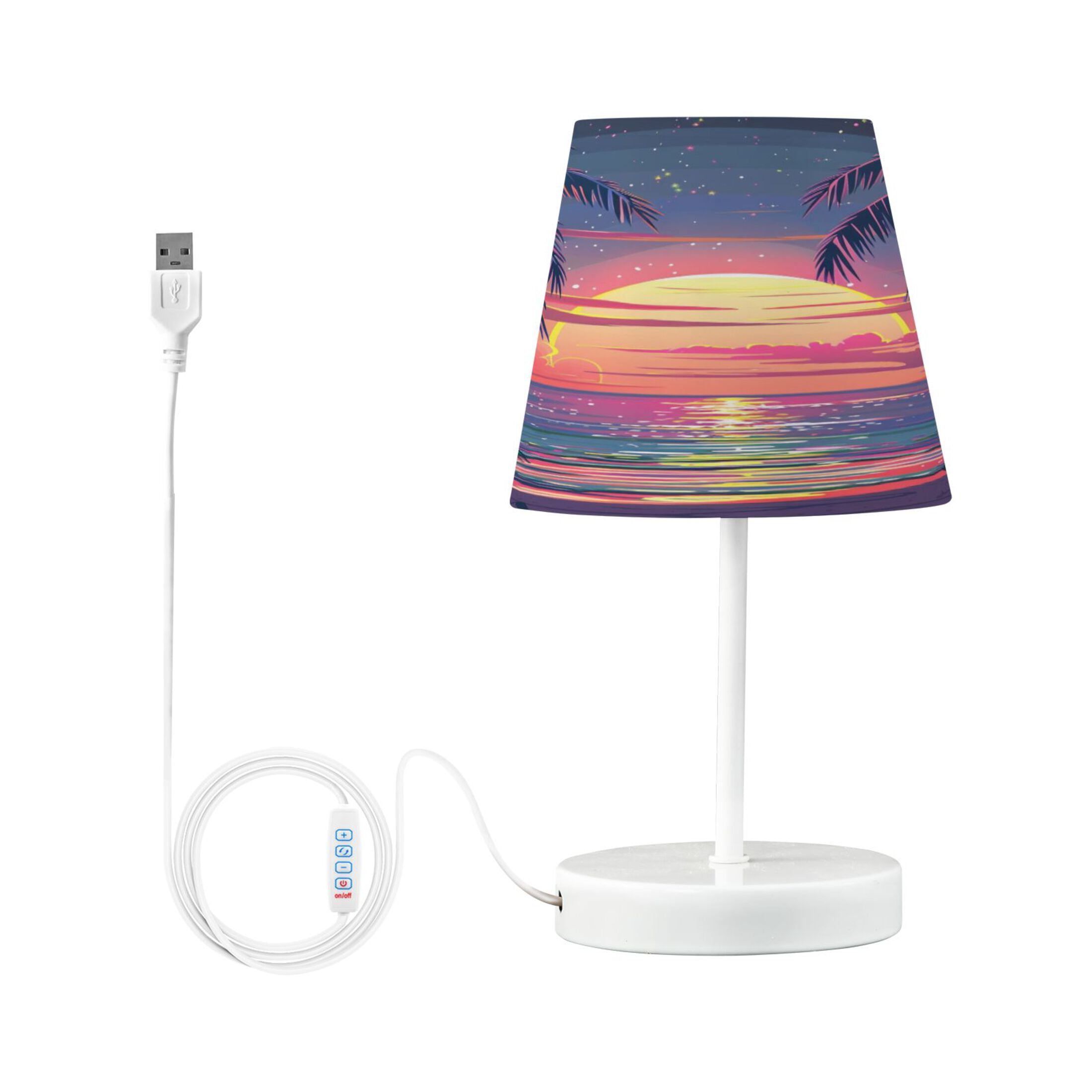 Sunset Desk Lamp LED Table Nightstand Lamps with 3 Color Temperatures ...