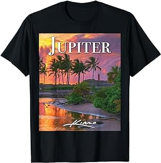 Sunset Dubois Park Jupiter Lighthouse Florida Photo Art T-Shirt ...