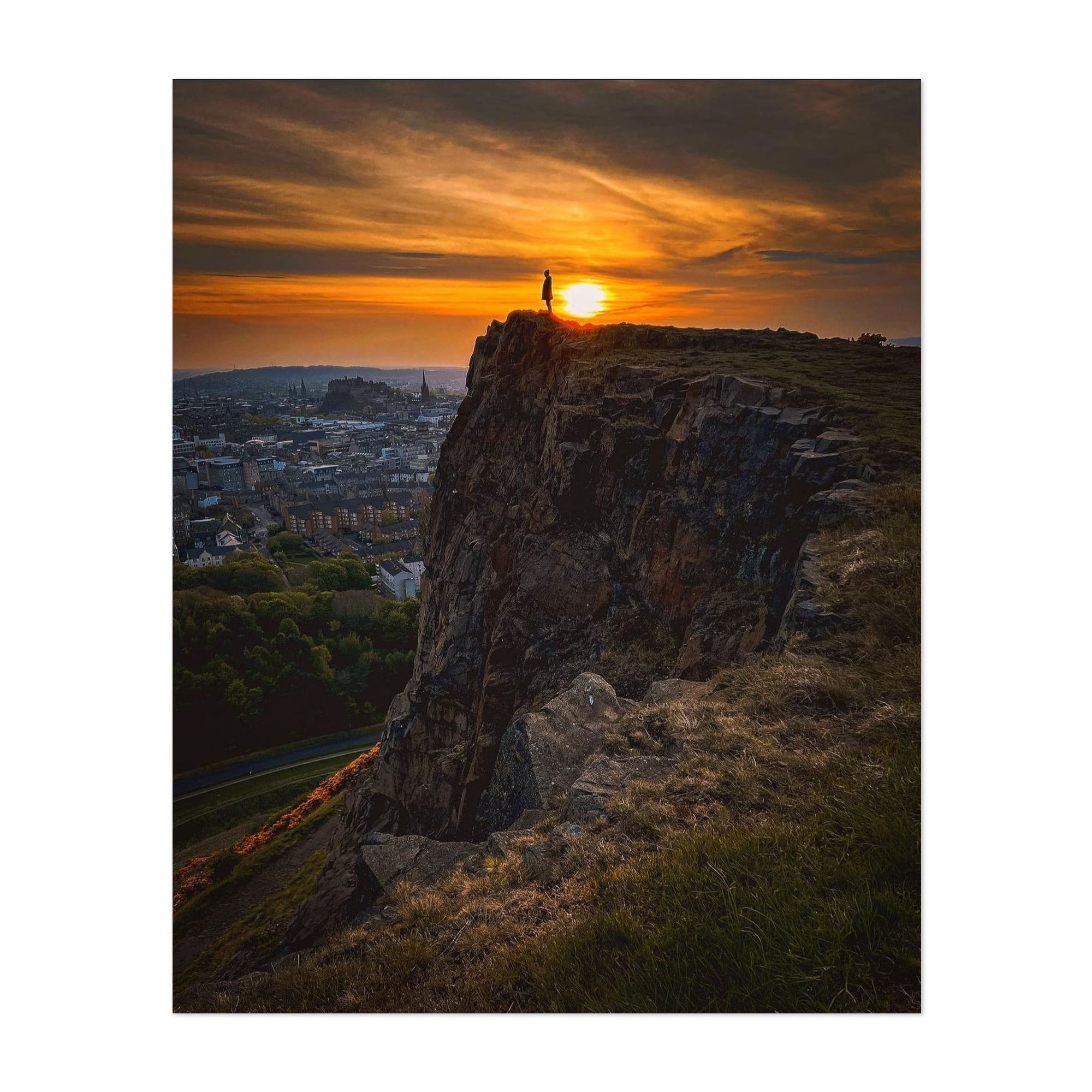 Sunset Over Edinburgh - Scotland United Kingdom Photography Sunset ...
