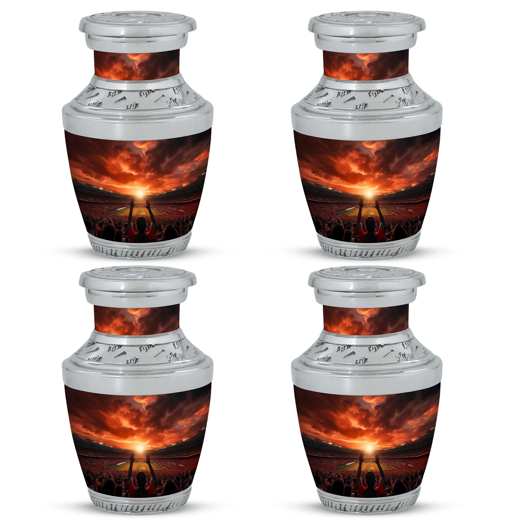 Sunset Game Day Vintage Valor Small Urn for Ashes - Timeless Tribute ...