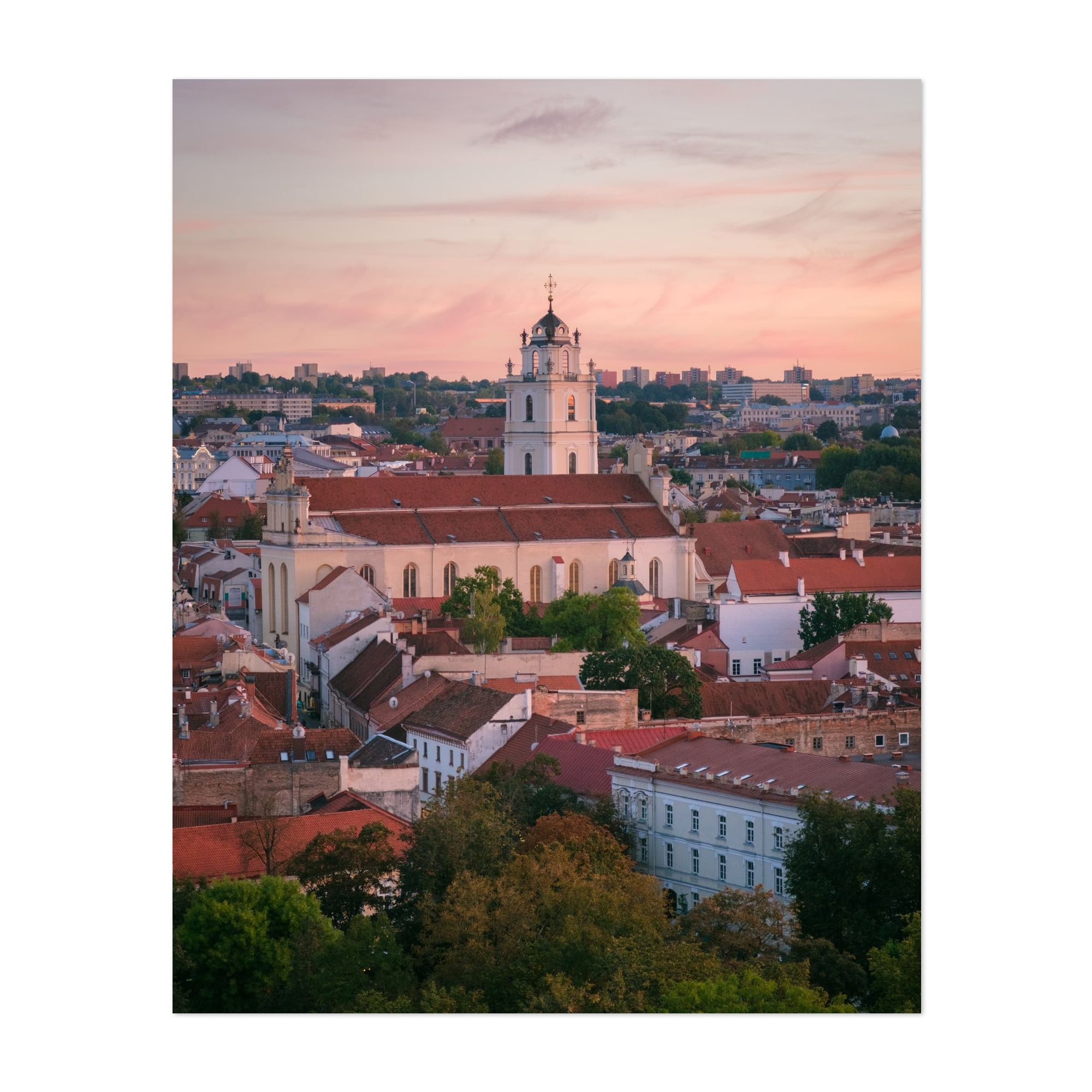 Sunset from Gediminas Castle, Vilnius 03 - Vilnius Lithuania ...