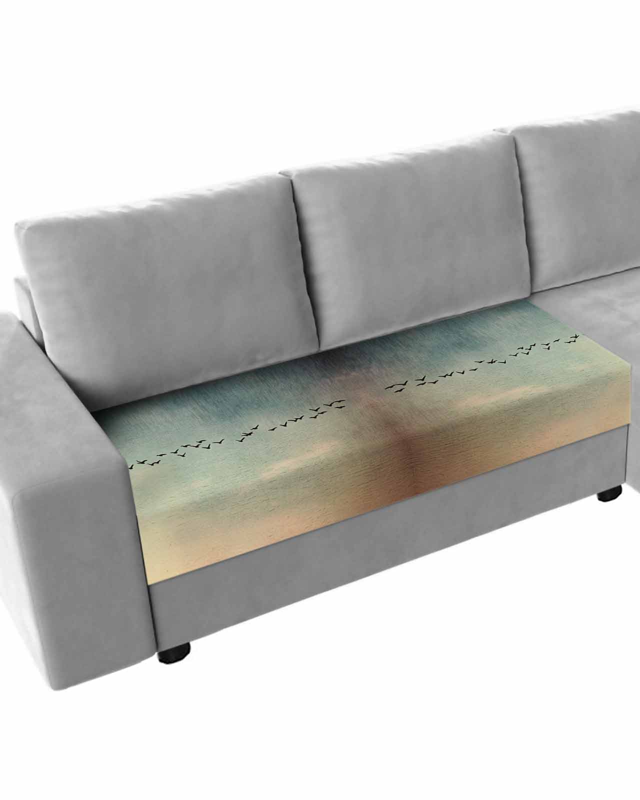 Sunset Glow Sofa Couch Cushion Covers Washable, Removable Stretchable ...
