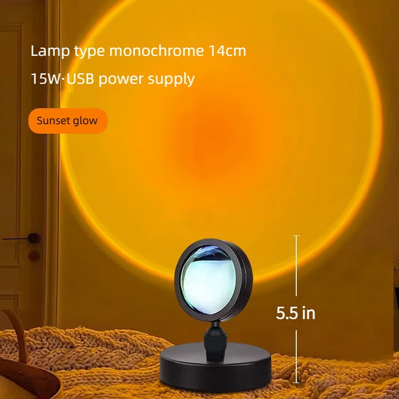 Sunset Lamp Projection Led Lights with Remote Control, 16 Colors 360 ...