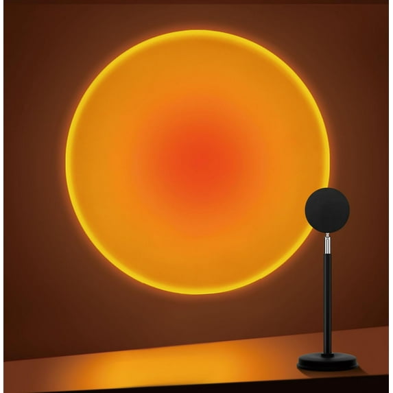 Sunset Lamp Projection Light – 21 Colors, 180° Rotation LED Projector ...