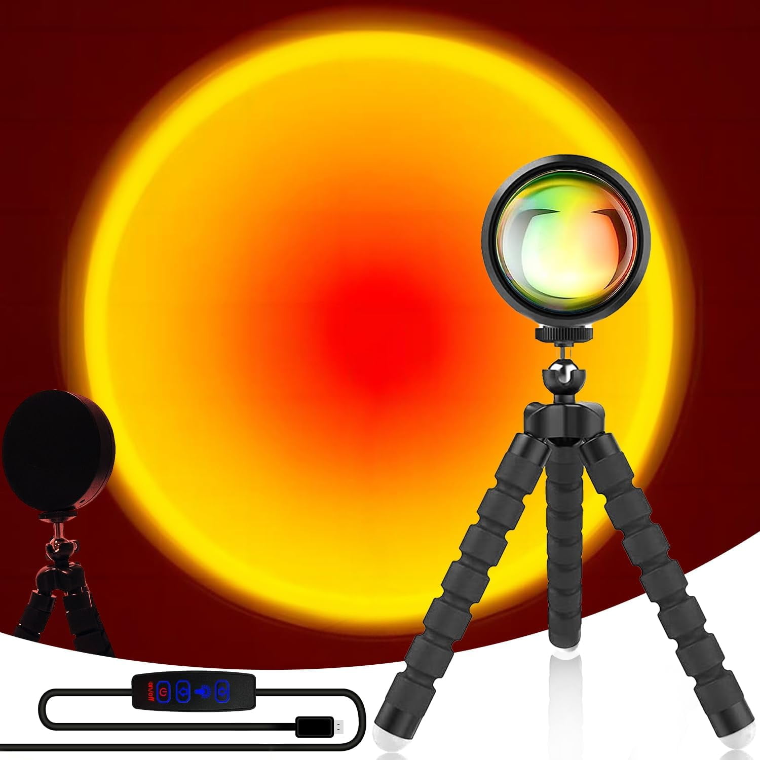 Sunset Lamp Projector Led Lights for Bedroom Night Light RGB Lights Sun ...