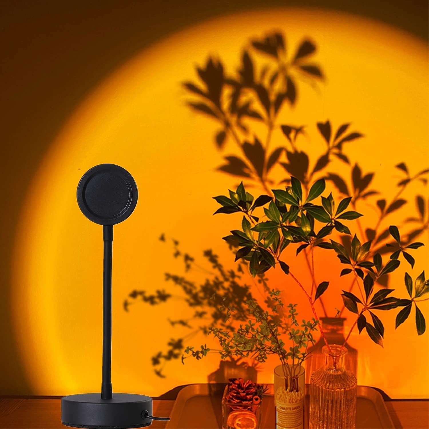 Sunset Lamp Projector Rainbow Projection Lamp Romantic Led Sunset ...